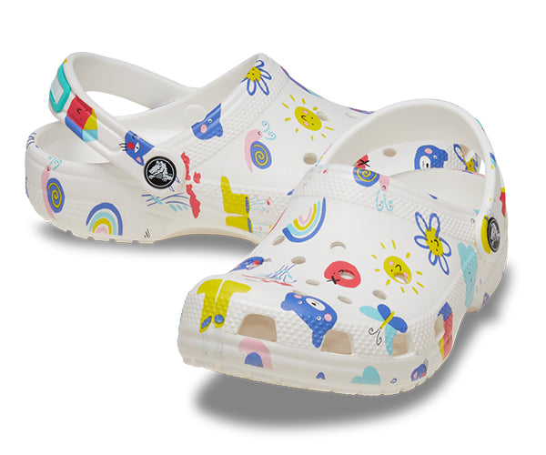 Kids Crocs Classic Doodle Print Clog Toddlers – Crocs Myanmar